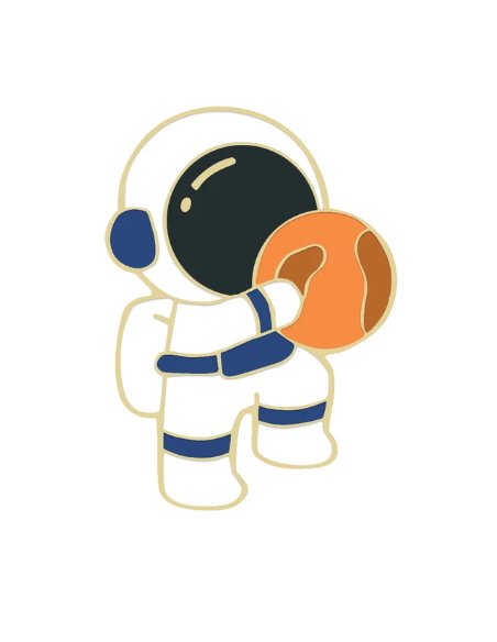 Pin Astronauta Lunita Balón